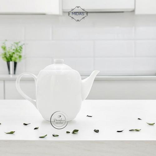 Jual Unggul Teko Poselen Bulat 10,5 Cm Putih 750 Ml Teapot Tea Pot Teh ...