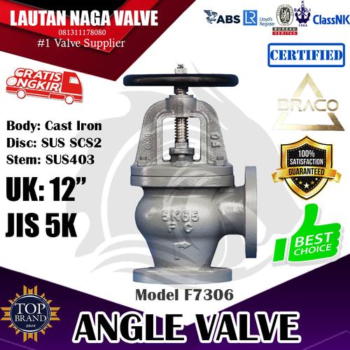 Jual ANGLE VALVE CAST IRON F7306-JIS 5K 300 12 inch - Jakarta Barat - Lautan Naga Valve | Tokopedia