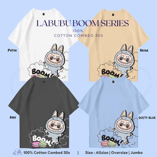 Promo ELLIPSESINC Kaos Lengan Pendek Monster Labubu Boom - DUSTY BLUE ...