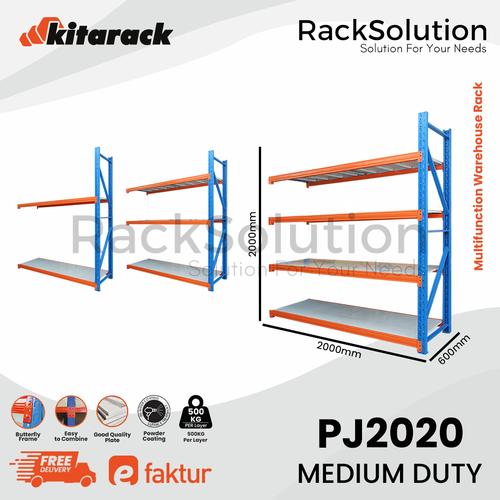 Jual PJ2020 KITARACK Jointer Warehouse Rack Medium Duty 2000 x 600 x ...