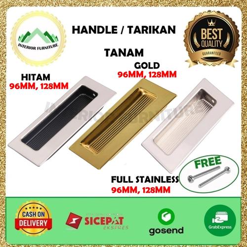 Jual Tarikan Tanam Pintu Sliding Handle Tanam Hitam Full Stainless ...