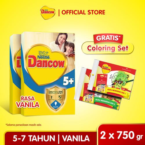 Promo Nestle DANCOW 5+ Vanila 5-12 Tahun Box 750g x 2 FREE Coloring Set ...