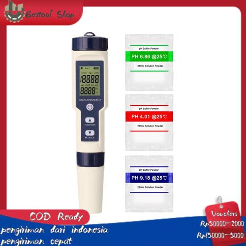 Jual 5 In 1 Meteran Pengujian Kombo Multi-parameter Profesional PH/EC ...