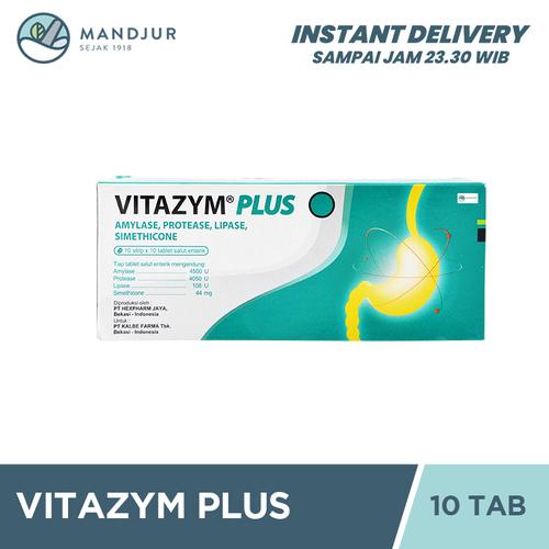 Promo Vitazym Plus Strip 10 Tablet - Obat Pencernaan, Kembung dan Mual ...