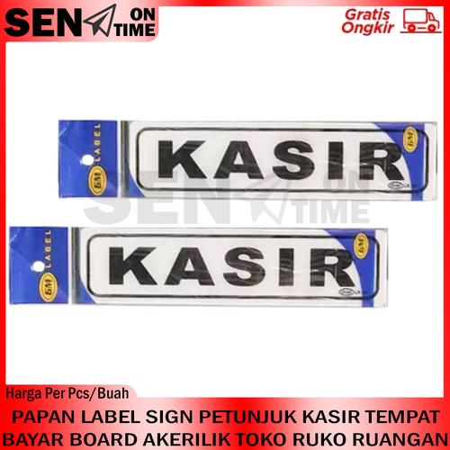 Jual Petunjuk Kasir Sign Board Label Stiker Papan Toko Mall Tulisan ...
