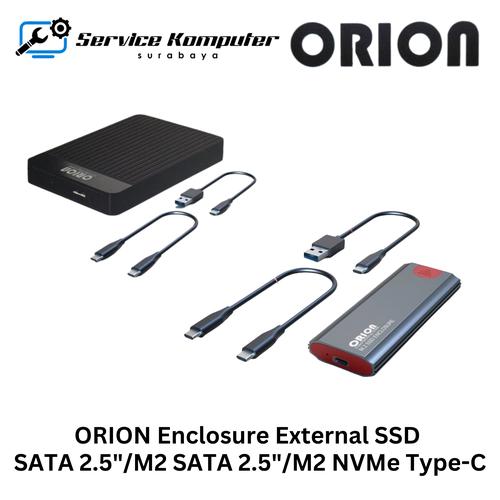 Jual ORION Enclosure External SSD SATA 2.5"/M2 SATA 2.5"/M2 NVMe Type-C ...