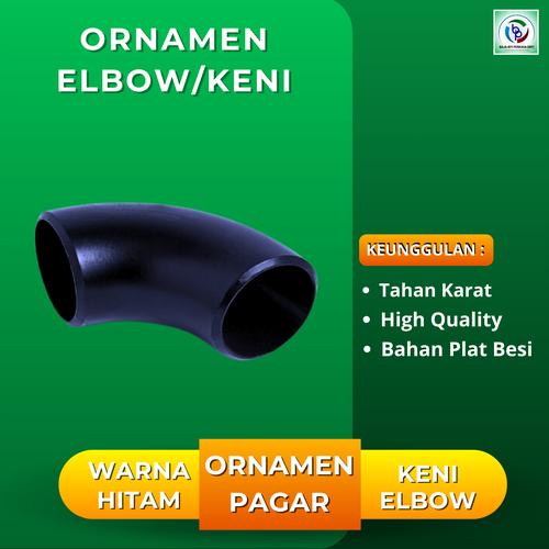 Jual Ornamen Keni Elbow Polos Hitam Galvanis di Makassar - Polos Hitam ...