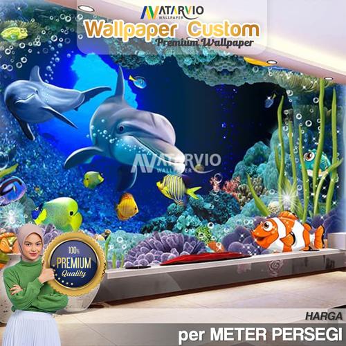 Jual Wallpaper Dinding Custom Gambar Bawah Laut 3d - Bawah laut 3 ...
