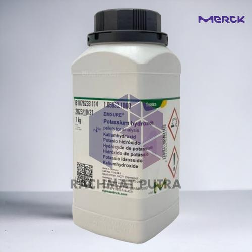 Jual KOH/ Potassium hydroxide pellets for analysis Merck 1.05033.1000 ...