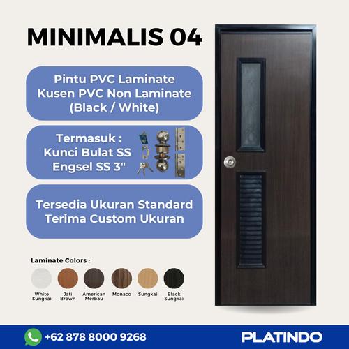 Jual Pintu PVC Kamar Mandi Minimalis 04 Platindo (Custom Ukuran) - S ...