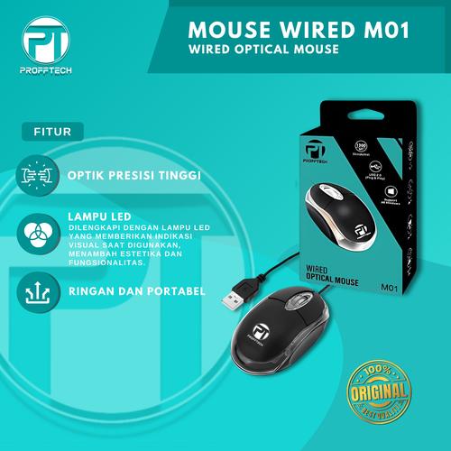 Jual Mouse Wired Cable USB Profftech - M01 - Jakarta Pusat - ProffTech ...