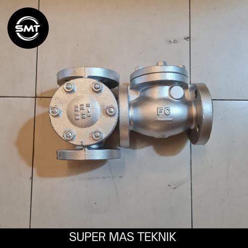 Jual SWING CHECK VALVE KITZ 4" INCH DN100 JIS 10K FC FLANGE CAST IRON / KLEP TABOK KITZ STEAM ...
