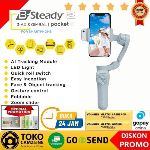 Jual Brica B-Steady 2 Pocket AI 3-AXIS Smartphone Stabilizer Gimbal - Jakarta Selatan ...