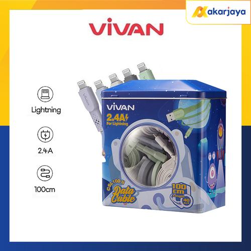Jual Vivan CSL100s Lightning Data Cable Kabel Charger Iphone 5 6 7 8 ...