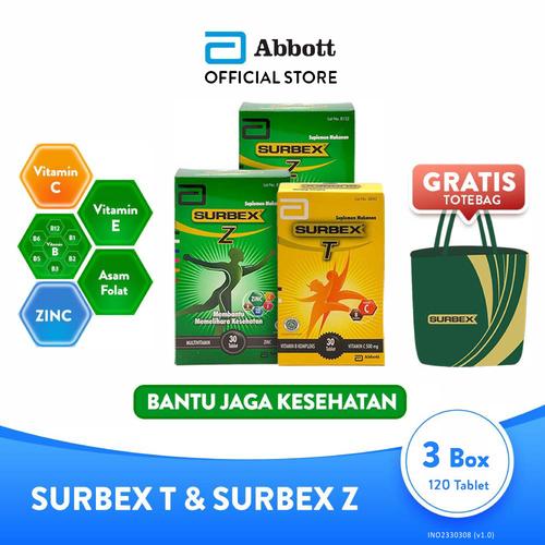 Promo Abbott [Twin Pack] Surbex Z box 30 tab + Surbex T box 30 tab FREE ...