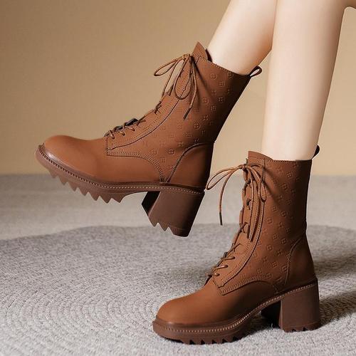 Jual Mega Sepatu Boot Martin Wanita Buatan Kulit Asli Model Tambah ...