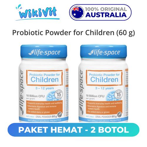 Jual 2 BOTOL | LIFE SPACE Probiotic Powder for Children 60 g - ORIGINAL ...