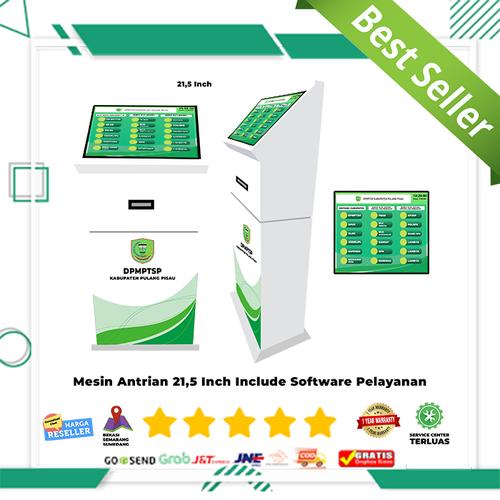 Jual Kios K Mesin Anjungan Digital 21,5 Inch Touchscreen Plus Software ...