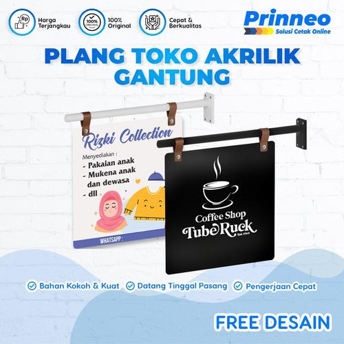 Jual PLANG TOKO AKRILIK GANTUNG, SIGNAGE AKRILIK, SIGN BOARD AKRILIK ...