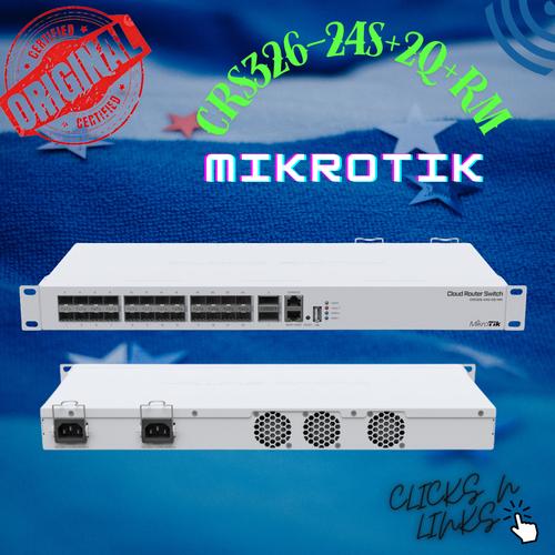Jual Mikrotik CRS326-24S+2Q+RM Cloud Router Switch CRS 326 24S 2Q RM ...