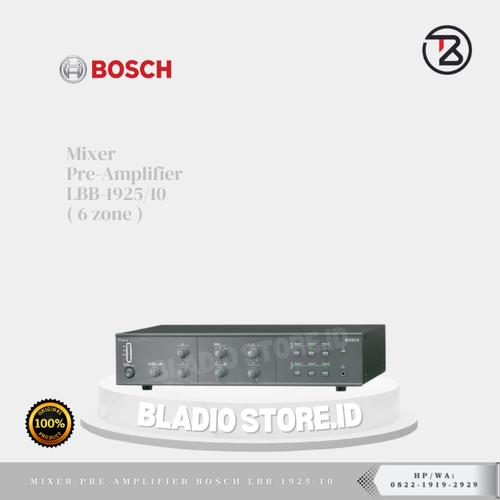 Jual BOSCH LBB-1925/10 Plena System Pre-Amplifier 6 Zone Original ...