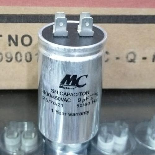 Jual CAPACITOR AC MC RUNNING 9 UF 400-450 VAC ALUMUNIUM - Jakarta Utara ...