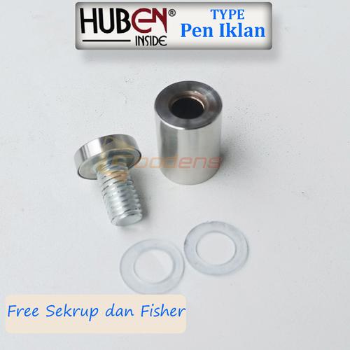 Jual Huben PIK 19-30 Pen Iklan Baut Sekrup Kaca Akrilik Sign Board ...