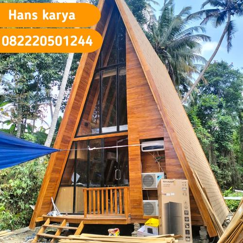 Jual Rumah kayu segitiga full interior - Kab. Jepara - Hans karya ...