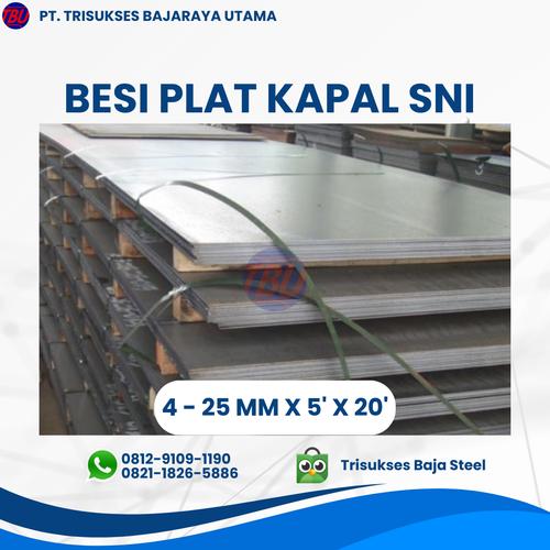 Jual Besi Plat Kapal SNI (4-25 mm) x 5' x 20' - 4mm x 5' x 20 ...