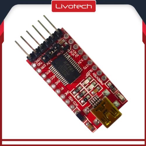 Jual FT232RL USB to TTL Serial Converter 3.3v 5v FT232 Adapter FTDI ...