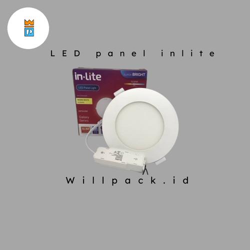 Jual LED panel inlite 6 Watt cahaya putih lampu plafon rumah kotak ...