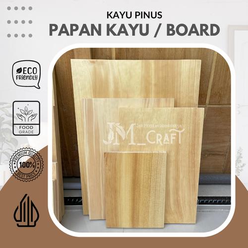 Jual [JM_Craft] Papan Kayu Pinus 30x50cm Media Lukis, Ukir, Transfer ...
