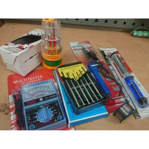 Jual New COD Paket 6 item alat full set Toolkit kelistrikan elektronik ...