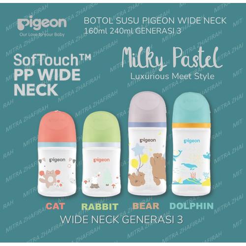Jual Botol Susu Pigeon Wide Neck 160ml 240ml Nipple Peristaltic Plus Soft - Kab. Gresik - Mitra ...