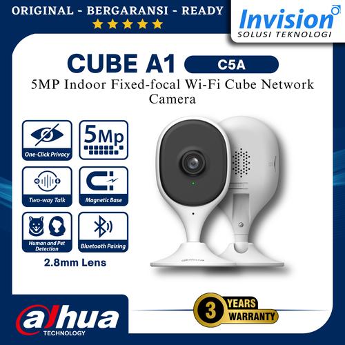 Jual Dahua Wifi Cube A1 C5A 5MP Indoor Fixed focal Wifi Cube IP Camera ...