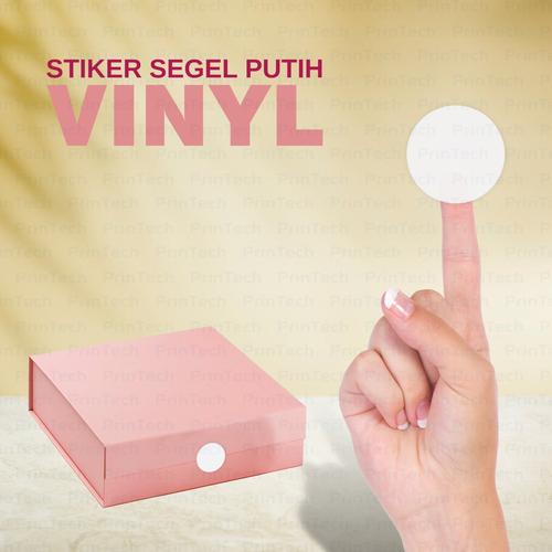 Jual Stiker Polos Bulat Putih / Stiker Segel / Stiker Vinyl polos ...