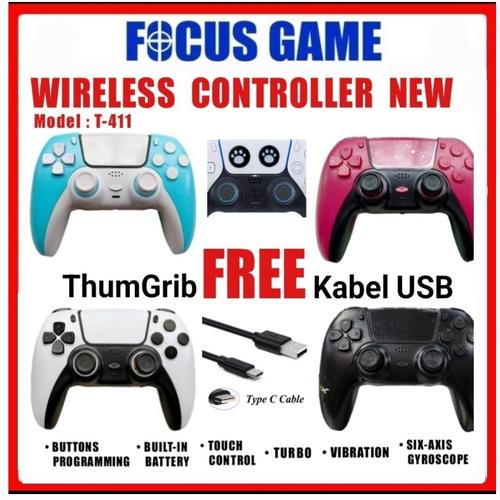 Jual Stik PS4 Model PS5 P4 Elite X Stick PS 4 PS 5 PC Android Switch Wireless Game - Lampu Hitam ...
