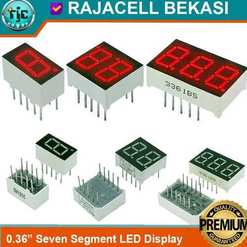 Jual Seven Segment Display 0.36" 1 2 3 Digit 7-Segment LED Digital Tube ...