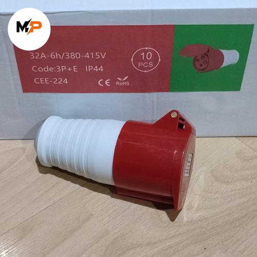 Jual Industrial Mobile Mounting Socket 4Pole 4 Pole 32A CEE 224 4Pin 4 Pin 32 A Stop Kontak ...