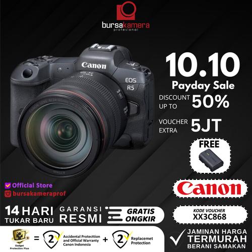 Promo Canon EOS R5 kit 24-105mm f4L EOS R 5 Kit 24-105mm F/4L ...