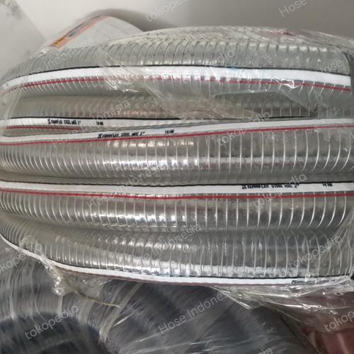 Jual Spring hose 2.1/2 inch / selang kawat bening minyak 2.1/2" - Kota ...
