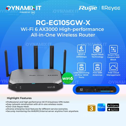 Promo RUIJIE RG-EG105GW-X Wi-Fi AX3000 High-performance All-in-One ...