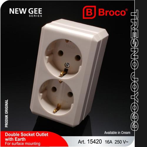 Jual Broco 15420-11 (B) Double Stop Kontak OB - Kota Depok - Tresno ...