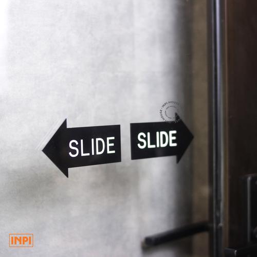 Jual Signage Panah Slide Pintu Toko Geser Sliding Door - INPI House ...