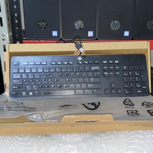 Jual usb keyboard slim merek HP lengkap kardus mulus dan bergaransi ...