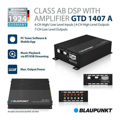 Jual BLAUPUNKT GTD 1407A CLASS AB AMPLIFIER WITH DSP 4-CH High/Low ...