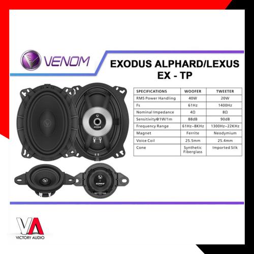 Jual Speaker Split 2-Way Component System VENOM EXODUS EX-TP PnP OEM ...