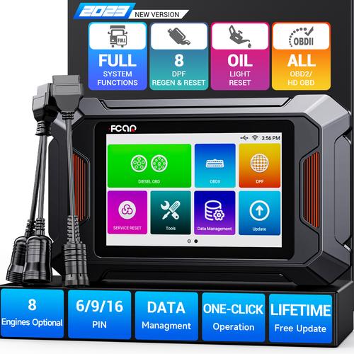 Jual FCAR F802 12V/24V Truk OBD Scanner ECU Reset Code Reader - Kota ...