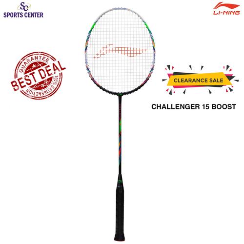 Promo Clear Sale Raket Badminton Lining Challenger 15 Boost Black White ...