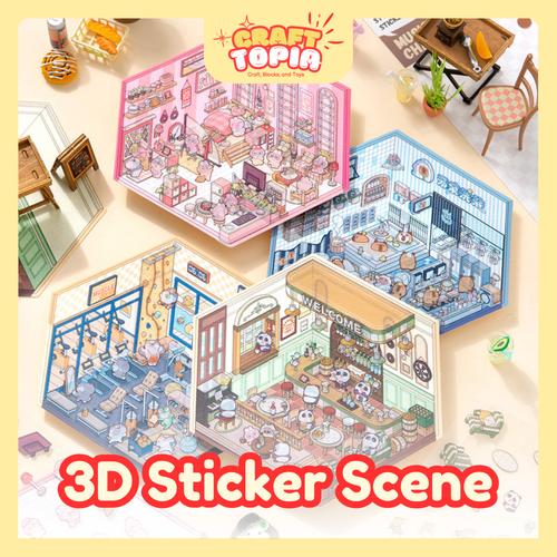 Promo [CRAFTOPIA] DIY Scene Sticker 3D Premium Decoration Creative Statisfying Viral Mainan Anak ...